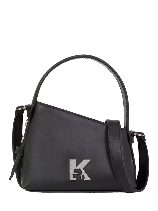 Karl Lagerfeld Angular-silhouette Shoulder Bag - Black