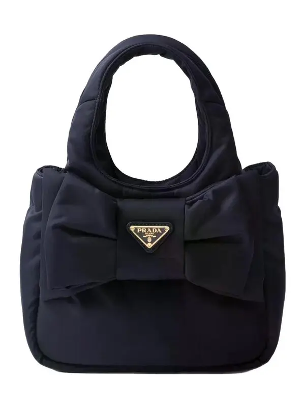 Prada Bow-embellished Tote - Blue