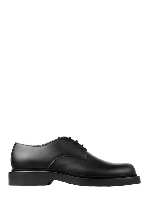 JIMMY CHOO Rowan Derby Box Calf Leather Loafers - Black