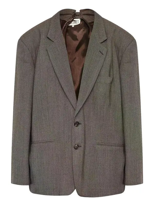 MAISON MARGIELA Single-breasted Blazer - Grey
