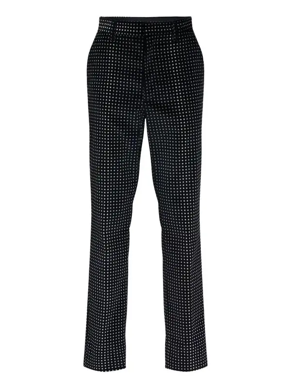 MAISON MARGIELA Star-print Tailored Trousers - Black