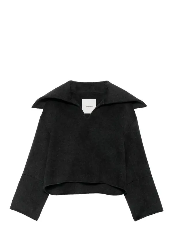 Nanushka Oversized-collar Sweater - Grey