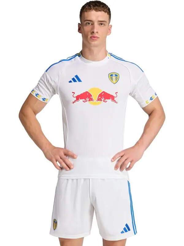 Adidas Leeds United Fc 25/26 Home Jersey - White / Blue