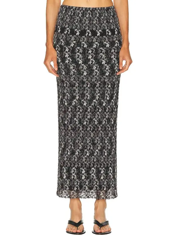Missoni Long Skirt - Dark Brown & Black
