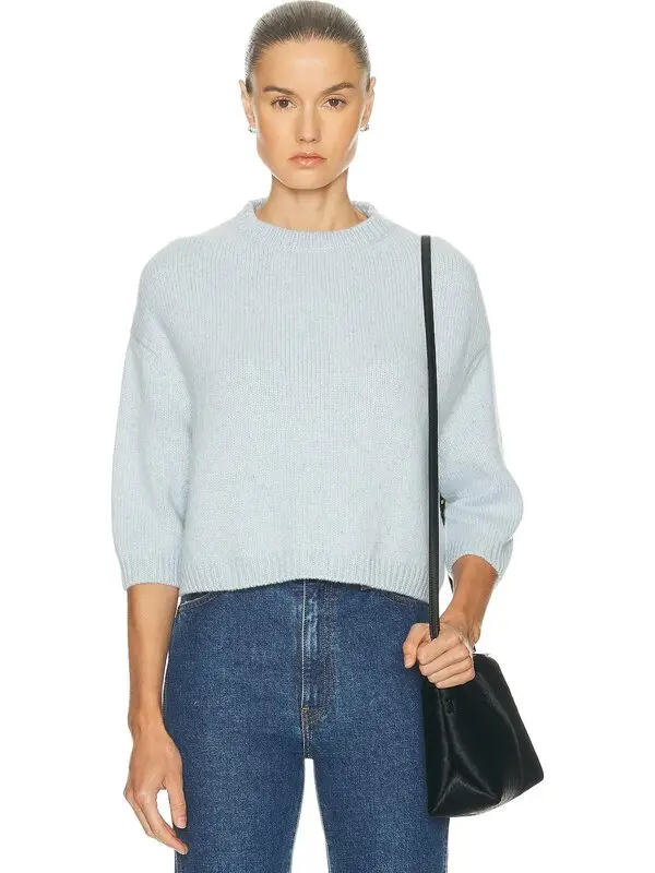 Khaite Sabina Cropped Cashmere Sweater - Atmosphere