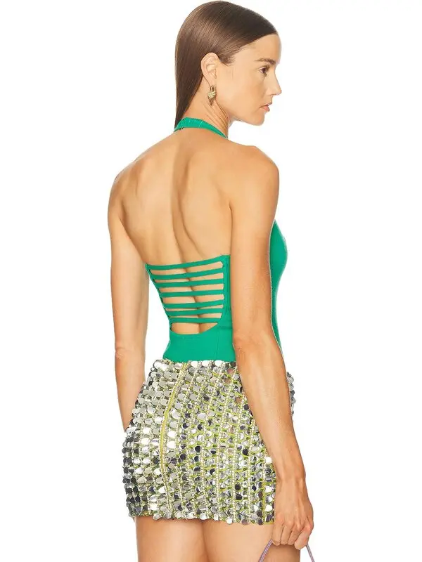 FLEUR DU MAL Sofia Bodysuit - Emerald