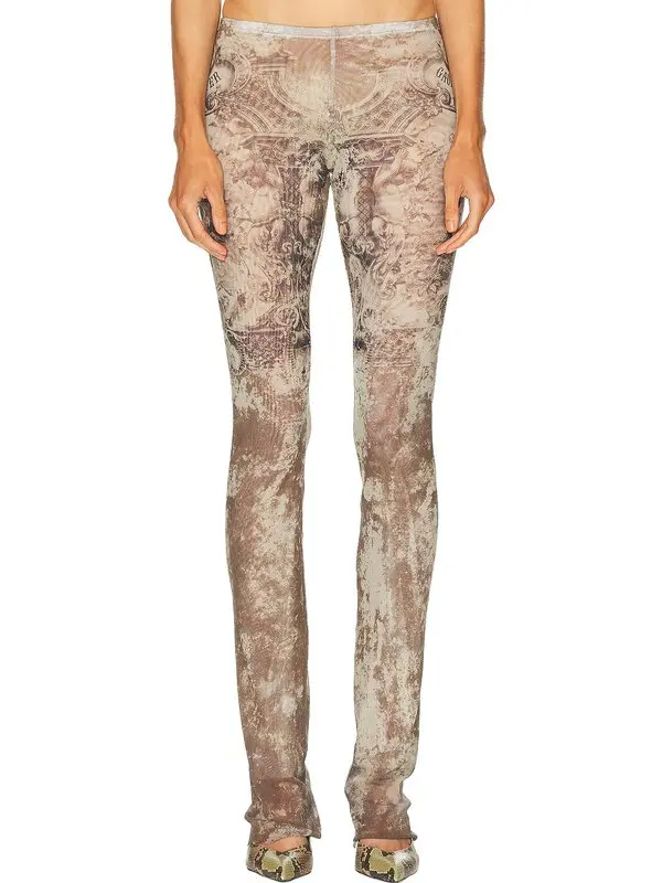 JEAN PAUL GAULTIER Médaillon Trouser - Light Beige & Taupe