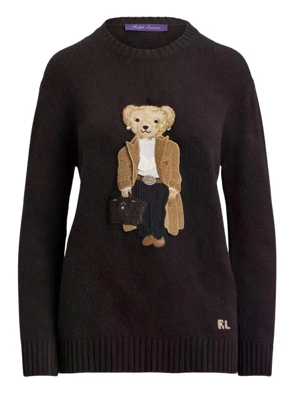 Ralph Lauren Polo Bear Cashmere Sweater - Brown