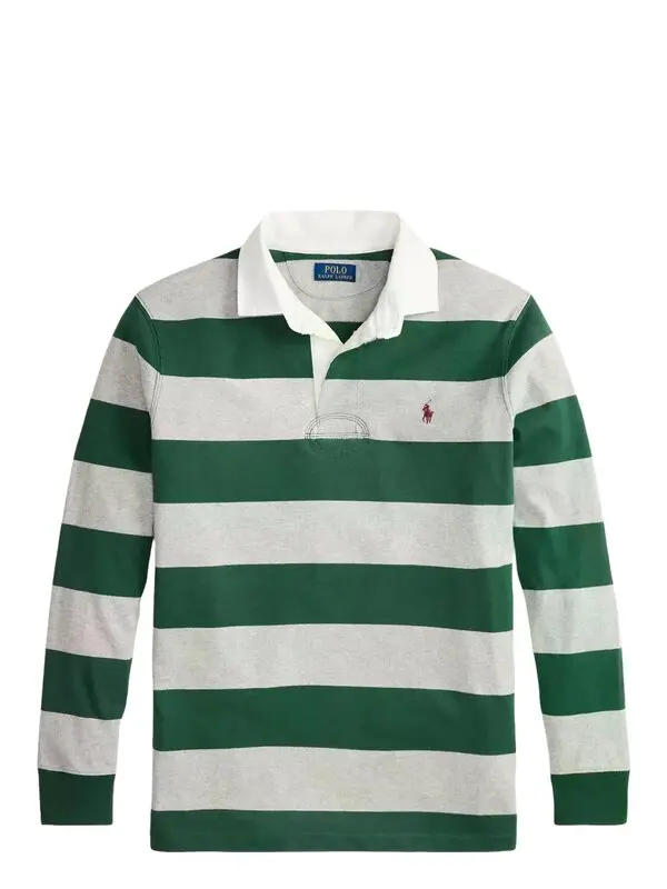 Polo Ralph Lauren Striped-pattern Long-sleeve Polo Shirt - Green