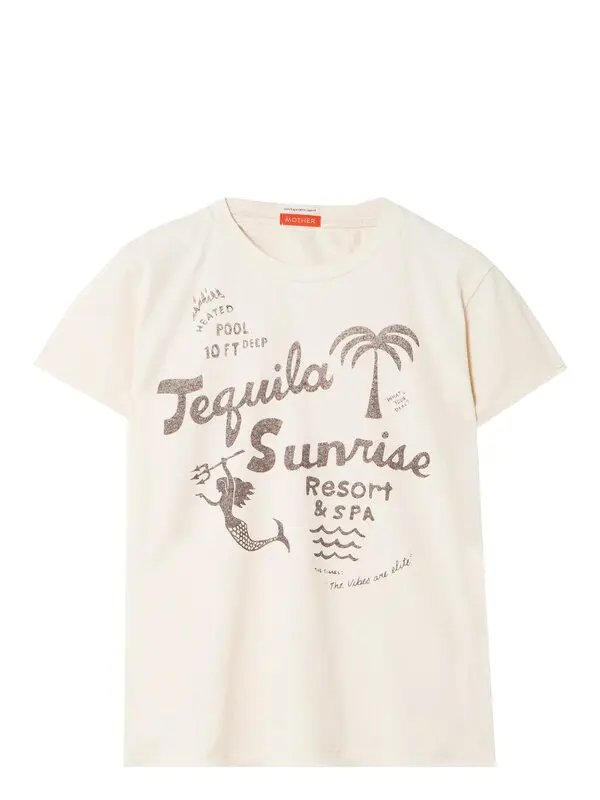 MOTHER - Printed Cotton-Blend Jersey T-Shirt
