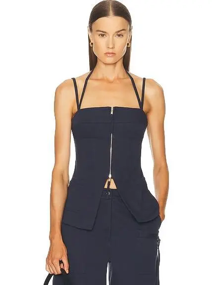Cult Gaia Katella Top - Deep Lake