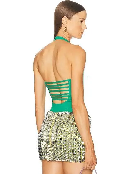 FLEUR DU MAL Sofia Bodysuit - Emerald