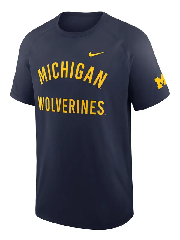 Nike Michigan Premium Performance Dri-fit College T-shirt - Blue