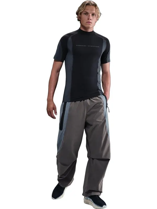 Nike Tech Dri-fit Woven Color-block Oversized Pants - Grey