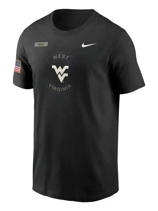 Nike West Virginia Military Appreciation Dri-fit College T-shirt - Black