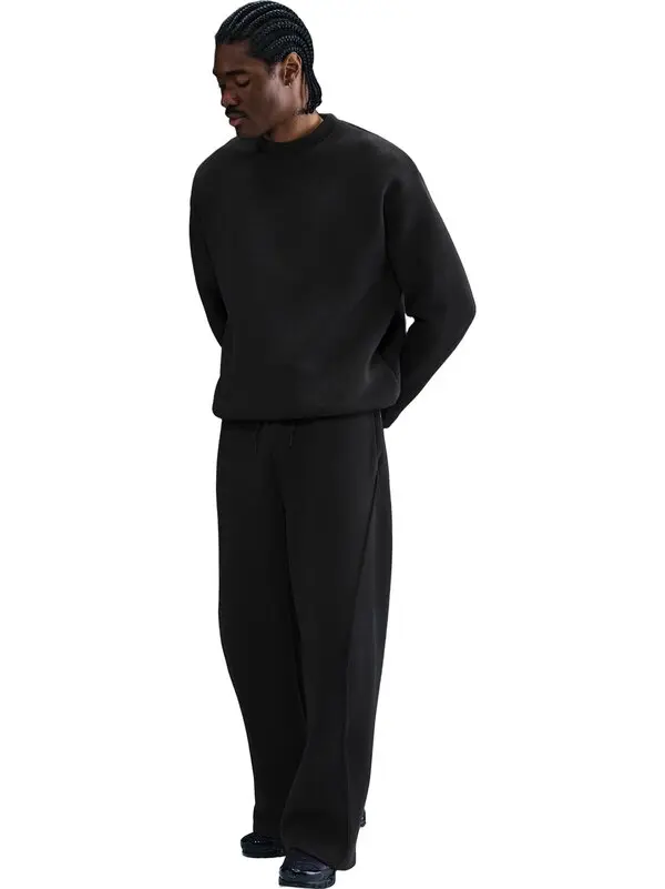 Nike Tech Fleece Loose-fit Open Hem Pants - Black