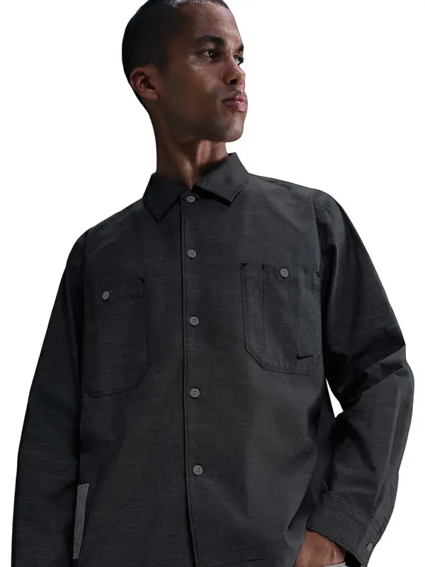 Nike Life Chambray Long-sleeve Painter's Shirt - Grey