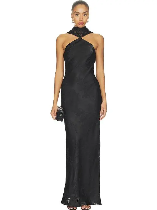 Amanda Uprichard Ashton Maxi Dress - Black