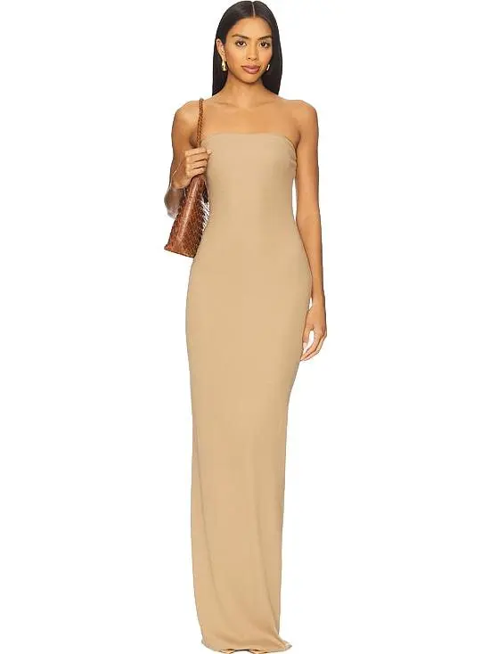 Eterne Tube Maxi Dress - Taupe