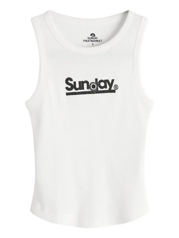 SUNDAYFRUITMARKET Sunday Vest - Ivory