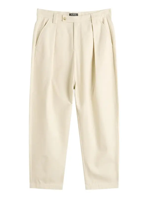 A.p.c. Renato Pleated Trousers - Mastic