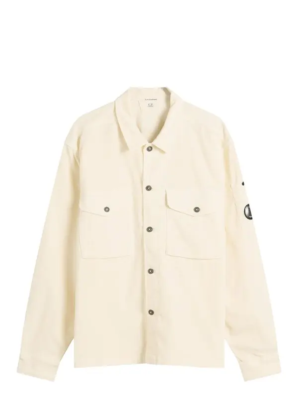 C.P. COMPANY Corduroy Overshirt - Pistachio Shell