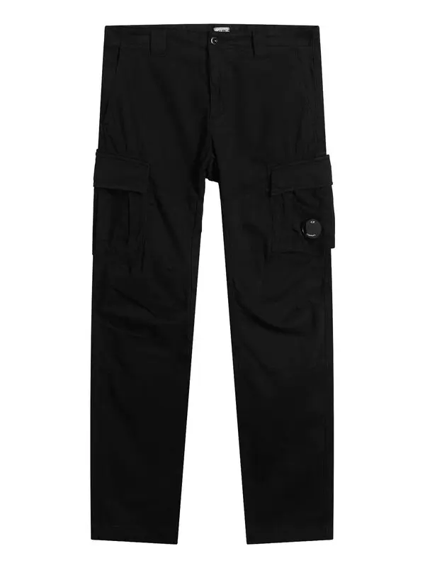 C.P. COMPANY Stretch Sateen Cargo Pants - Black