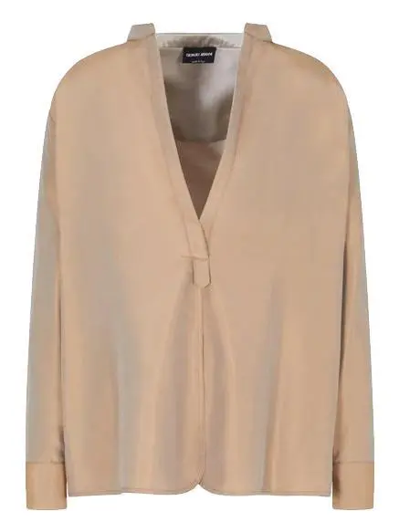 Giorgio Armani Satin Shirt - Brown / Neutral