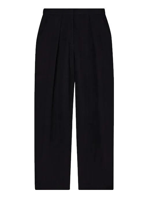 Emporio Armani Chevron Motif Jersey Trousers - Black