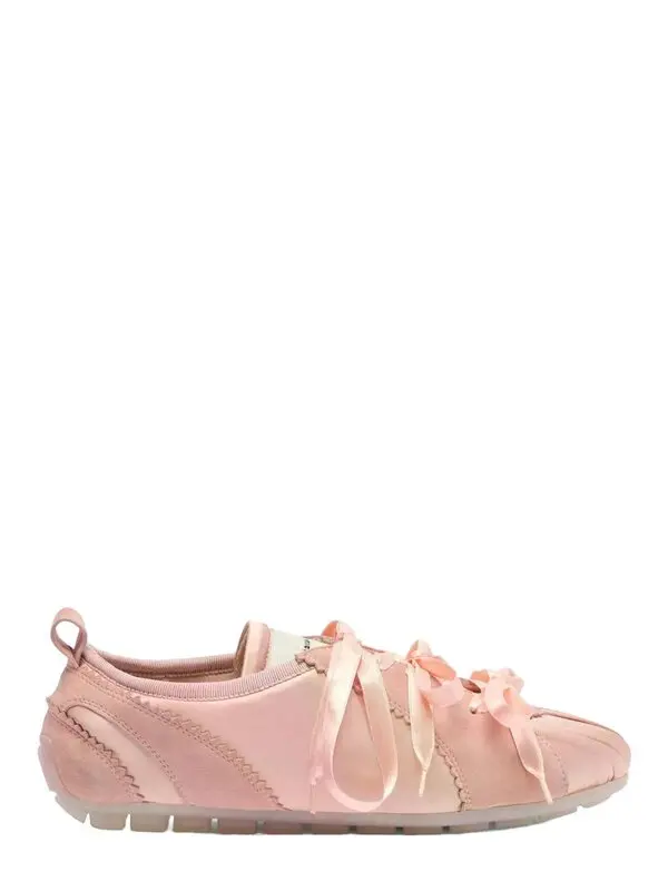 Simone Rocha Ballerina Grip Satin Sneakers - Pink