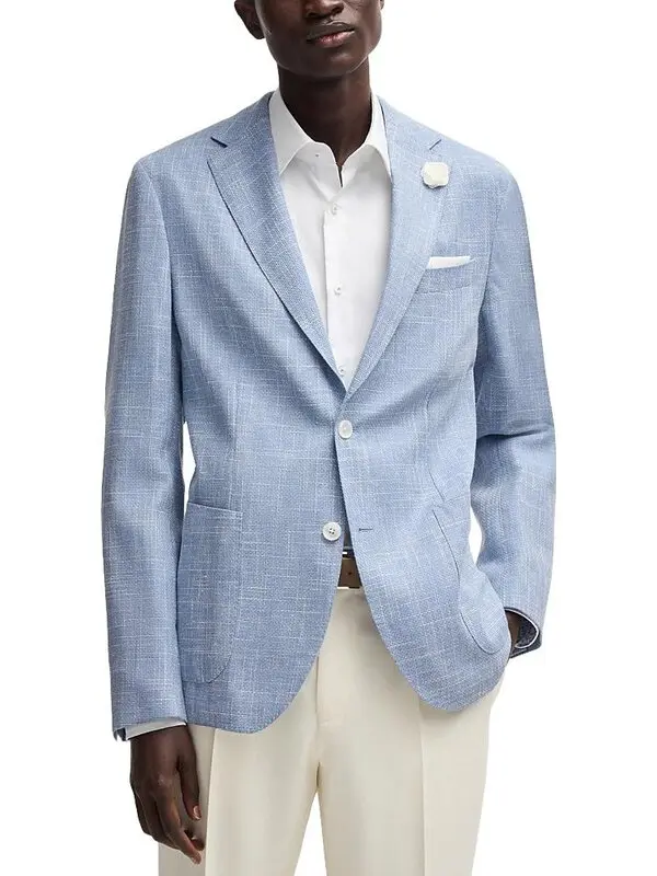 Hugo Boss Hanry Slim Fit Sport Coat - Light Pastel Blue