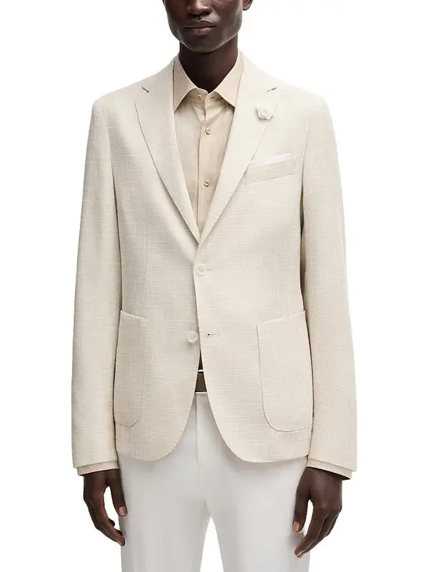 Hugo Boss Hanry Slim Fit Sport Coat - Open White