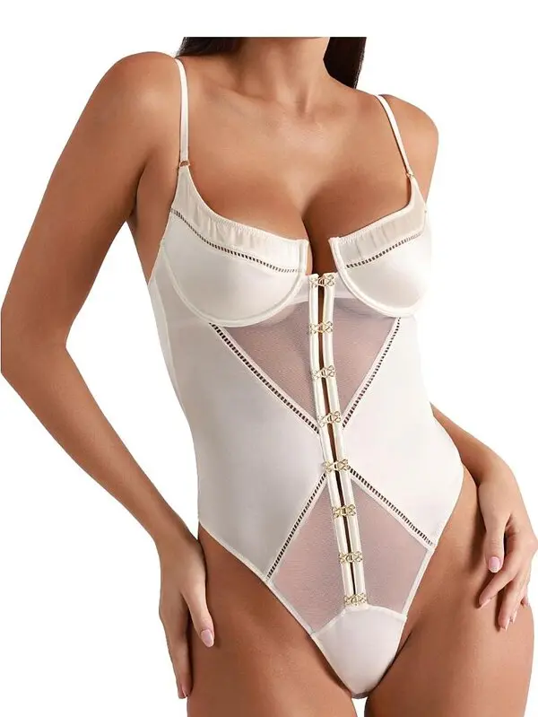Kiki De Montparnasse Temptress Bodysuit - Ivory