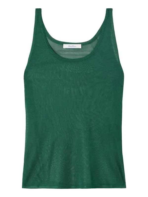 Max Mara Nardo Knitted Tank - Green