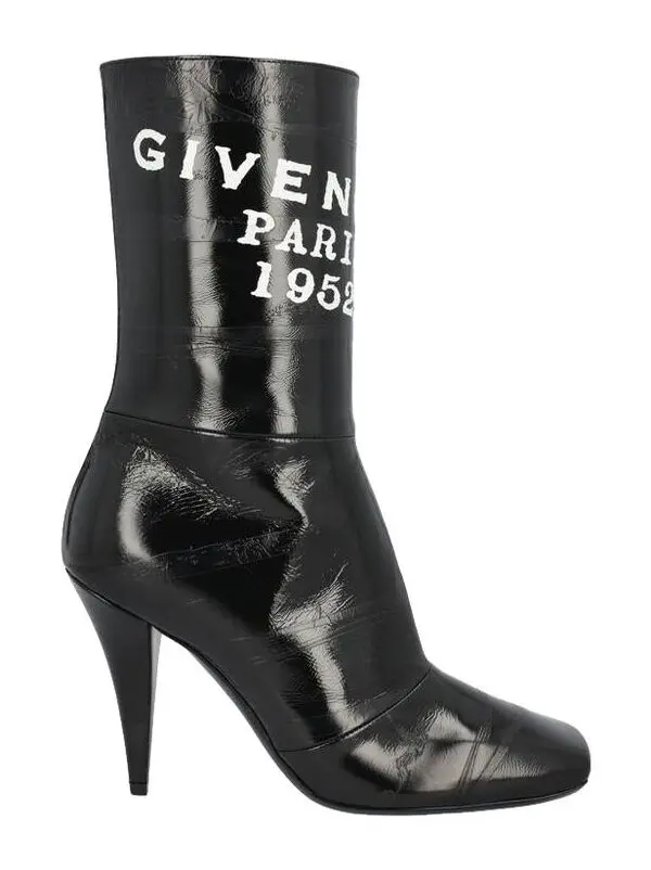 Givenchy Sliced Square Tape Ankle Boots - Black