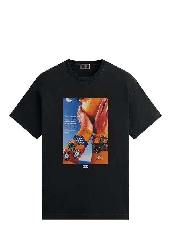 Kith X Tag Heuer Formula 1 Scuba Vintage Tee - Black