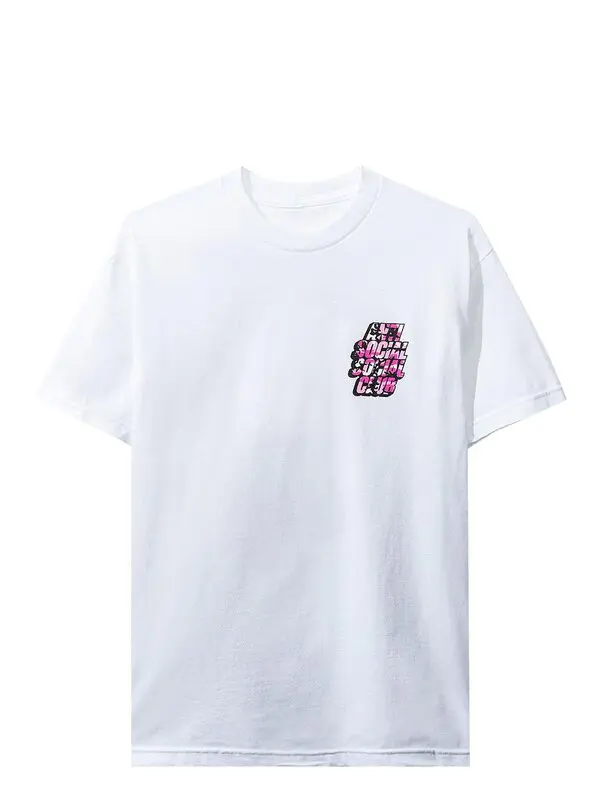 ANTI SOCIAL SOCIAL CLUB Blocked Pink Camo Tee - White