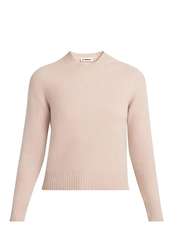 JIL SANDER Wool Knit Sweater - Powder Pin