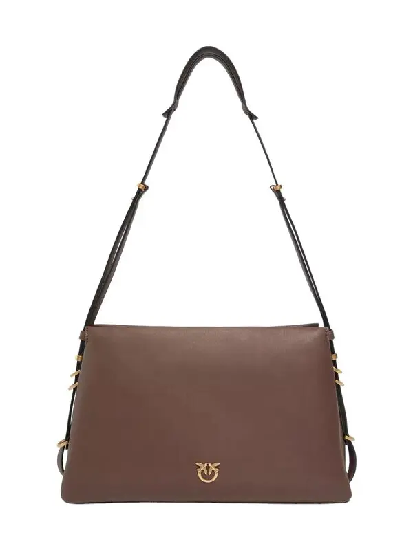 Pinko Leather Shoulder Bag - Brown