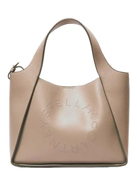 Stella McCartney Logo Top Handle Crossbody Tote - Grey