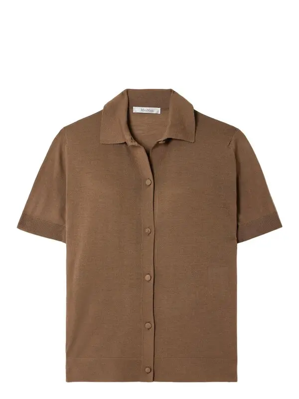Max Mara Wool Shirt - Brown