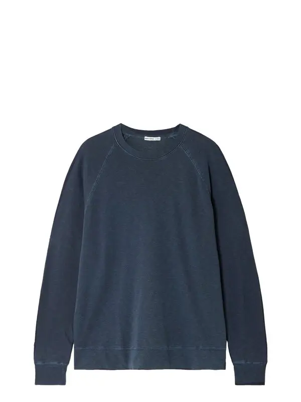JAMES PERSE Supima Cotton-terry Sweatshirt - Blue