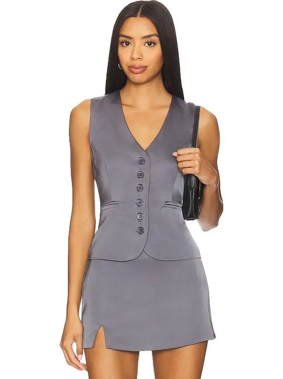 ALL THE WAYS Betty Vest Top - Grey