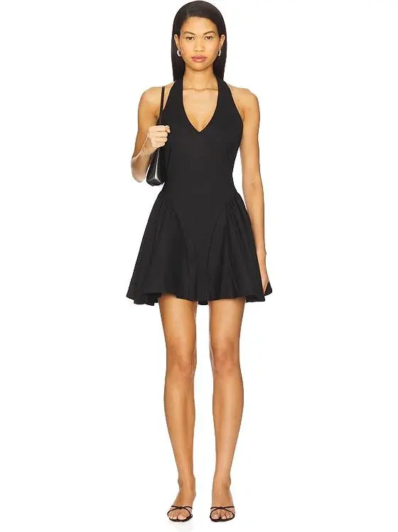 Astr The Label Meana Halterneck Dress - Black