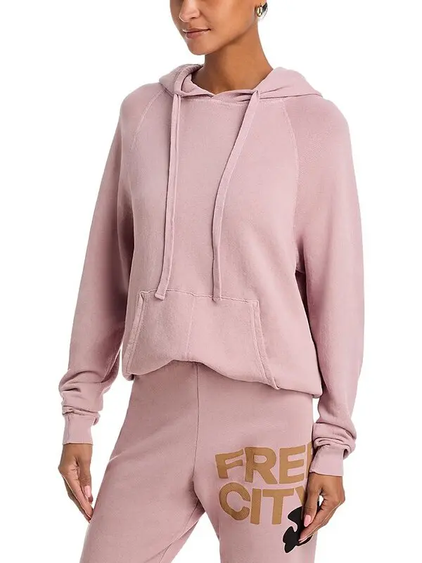 FREECITY Basic Goodness Terry Fluff Hoodie - Ballerina