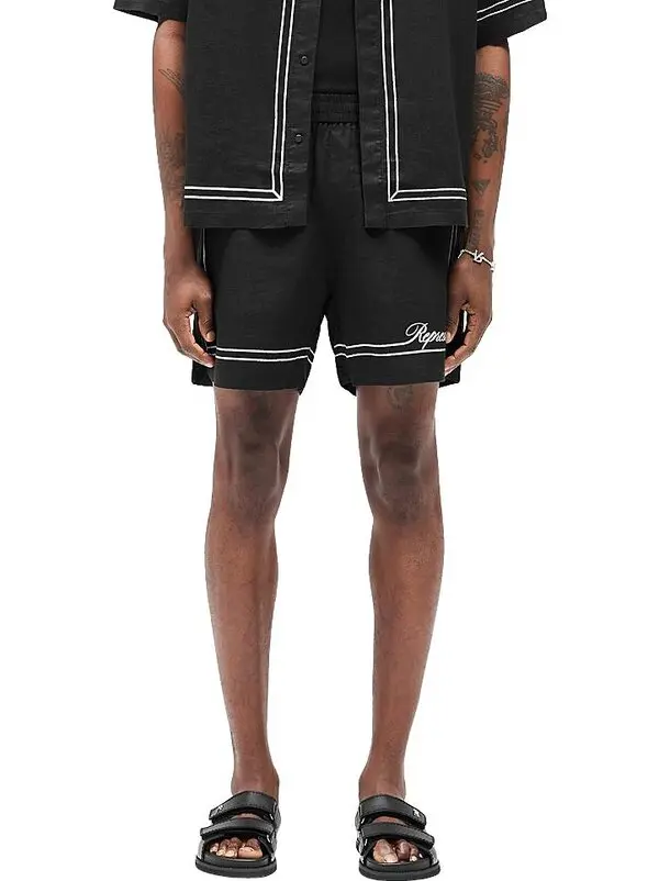 REPRESENT Border Shorts - Jet Black