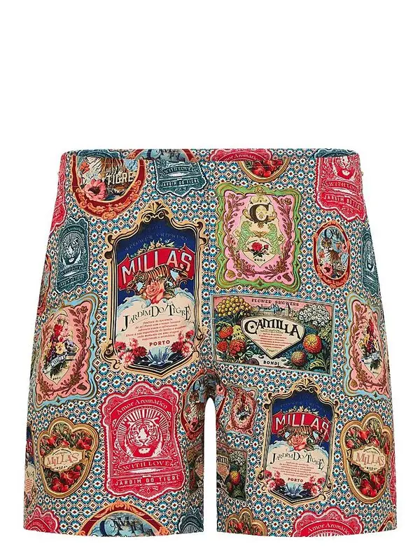 Camilla Mid-length Printed Board Shorts - Soap Opera