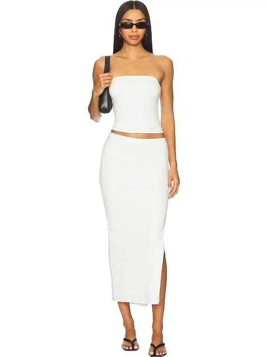 ALL THE WAYS Natalie Skirt Set - White