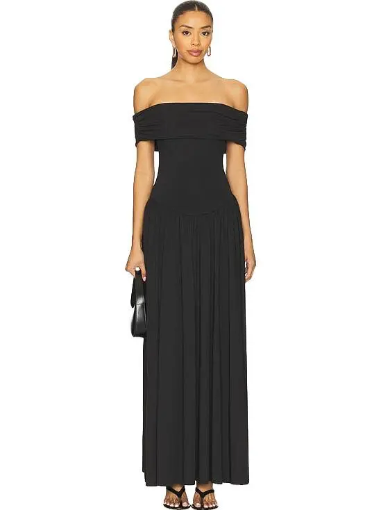 MORE TO COME Brielle Maxi Dress - Black