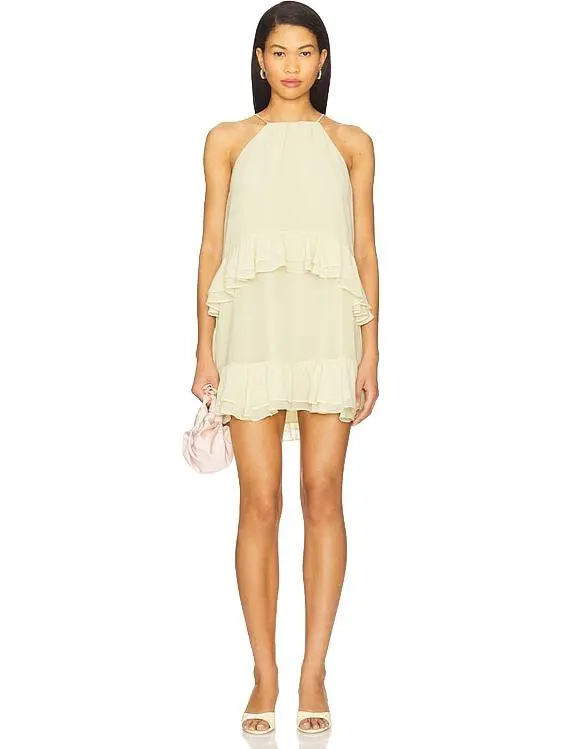 Tularosa Vianna Mini Dress - Light Sage